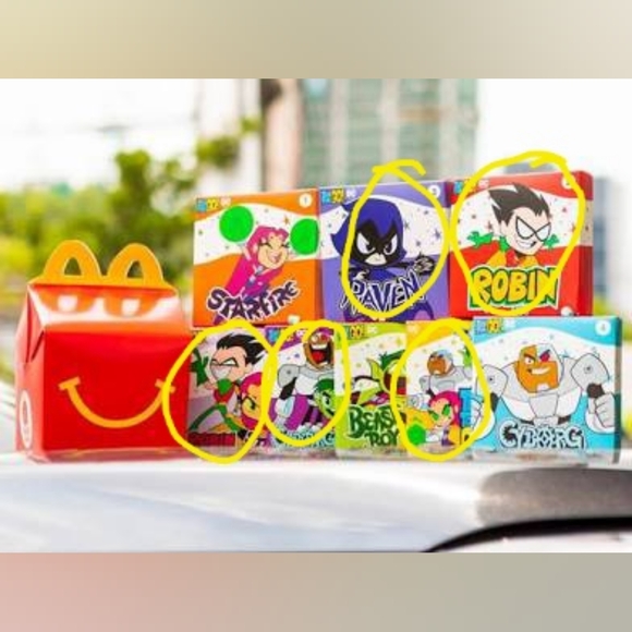 McDonald's | Other | Mcdonalds Teen Titans Go Happy Meal Boxes Red ...